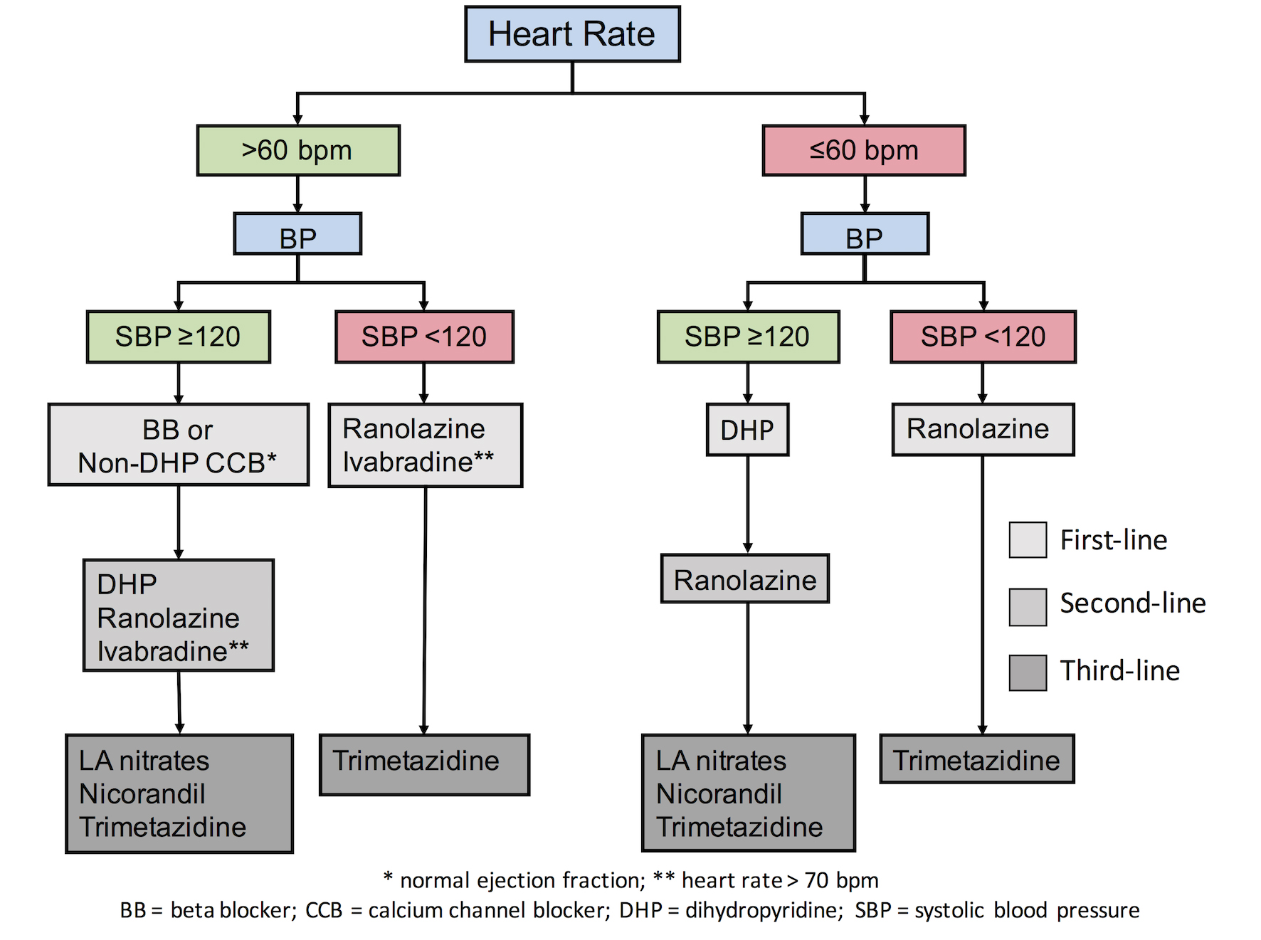 Stable angina pectoris: which drugs or combinations to use in which ...